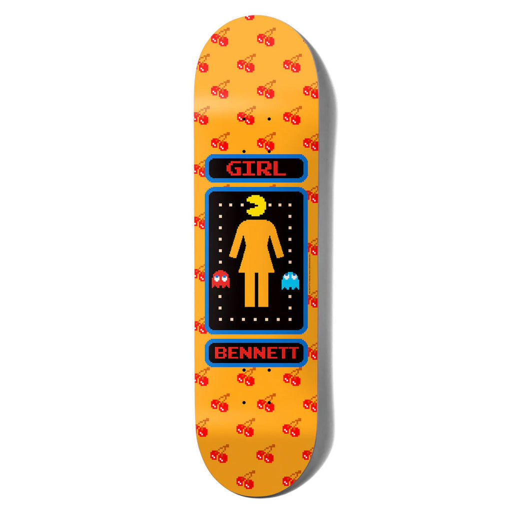 Girl x Pac-Man Skateboard Deck Bennett Orange 8.5" x 32" – TGM Skateboards